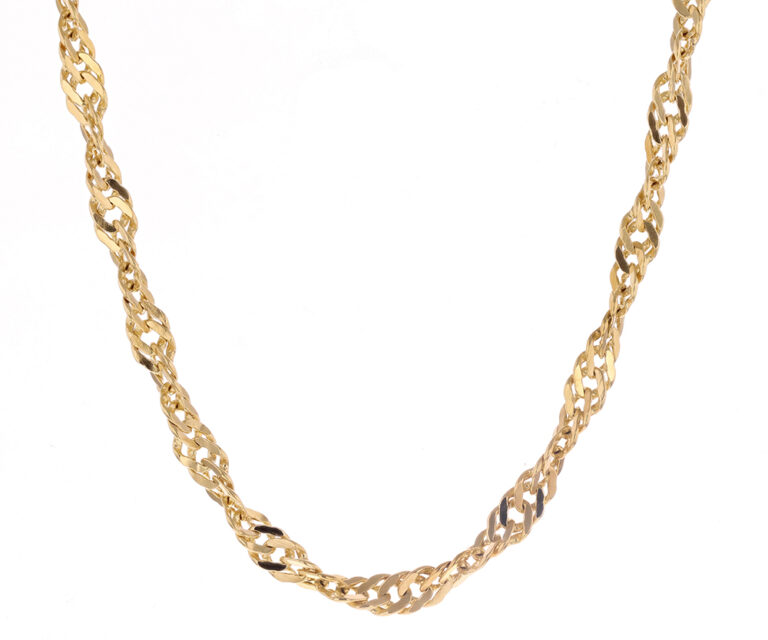 Cadena Singapur Oro 18K Ancho 2Mm – Oroexpress